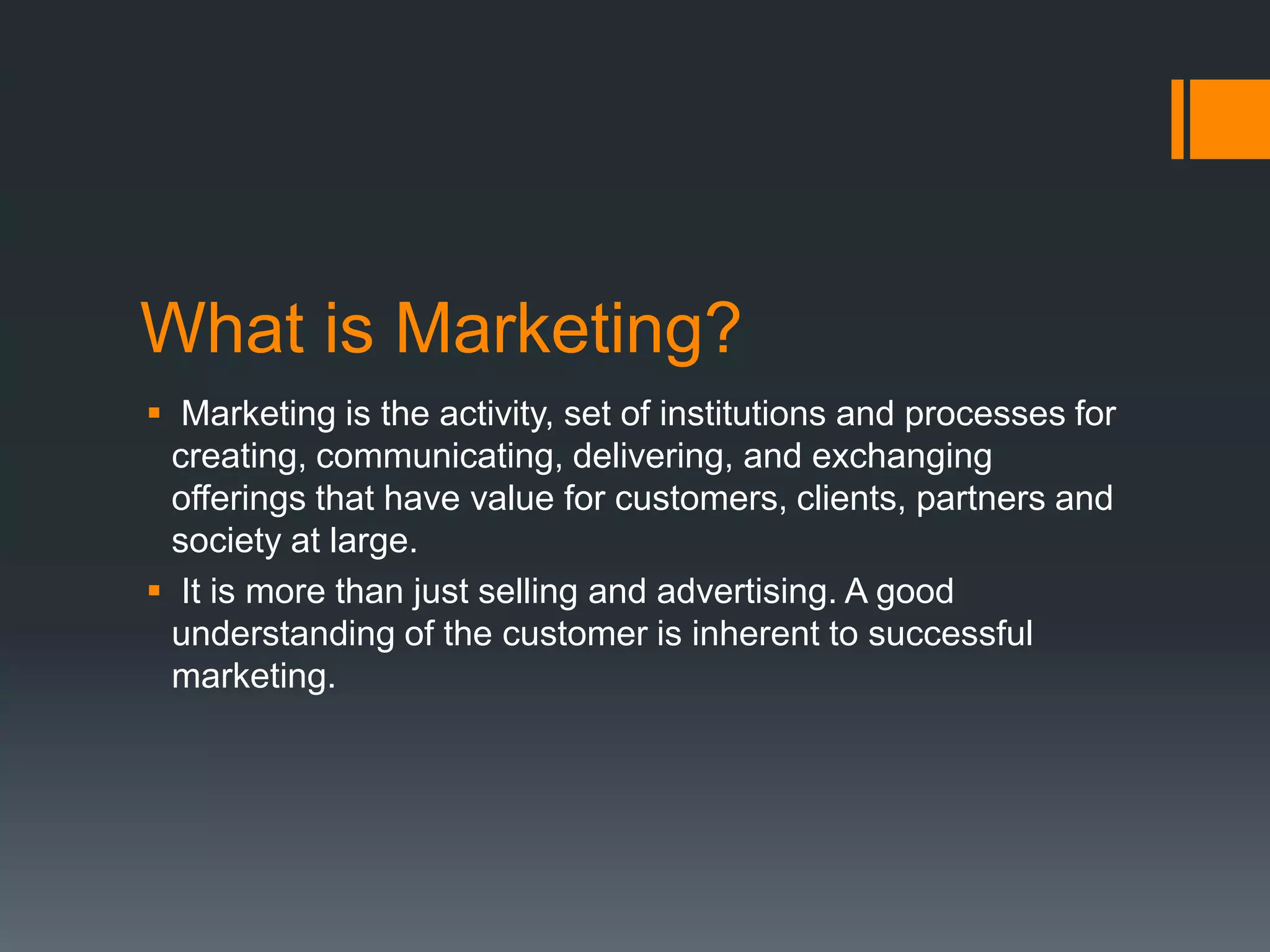 Introduction to marketing principles week 1 | PPTX