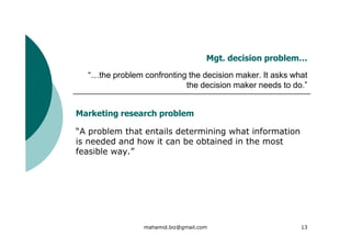 Introduction To Marketing Research | PDF
