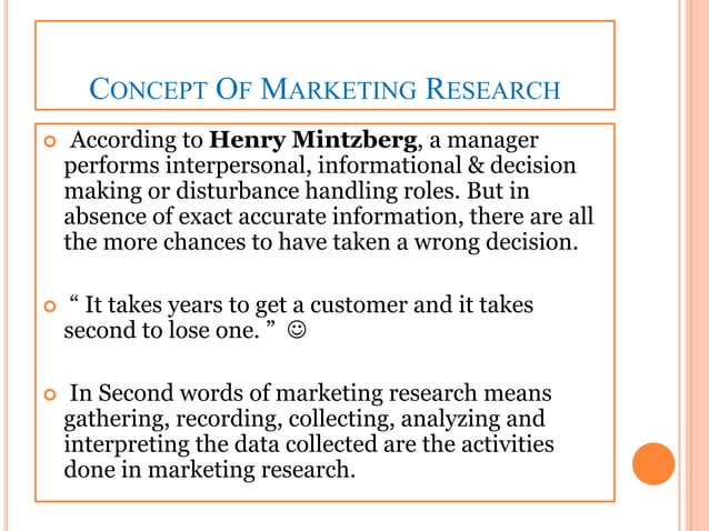 Introduction to marketing research | PPTX | Business Administration ...