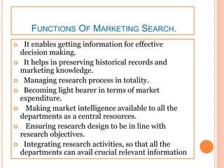 Introduction to marketing research | PPTX