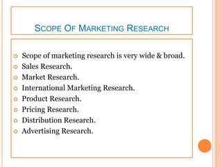 Introduction to marketing research | PPTX