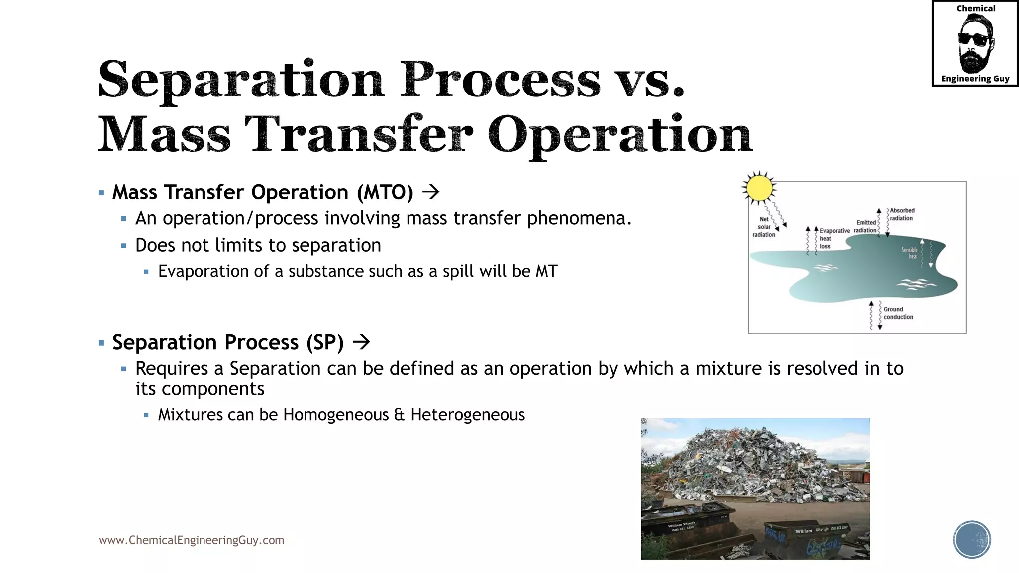 Introduction to Mass Transfer Operations (1 of 5) | PDF