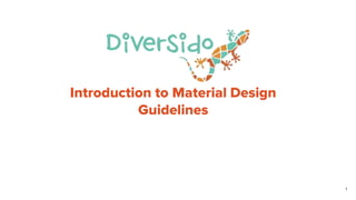 Introduction to material design | PPTX