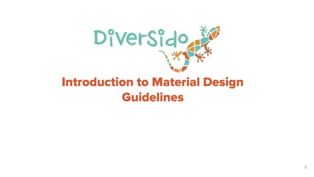 Introduction to material design | PPT