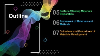 Introduction to materials development | PPTX