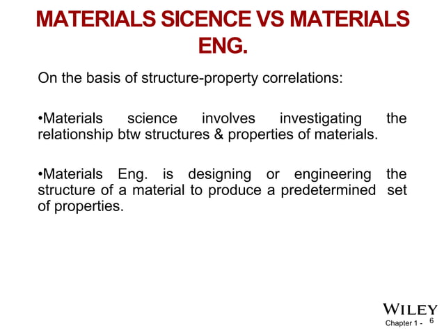 INTRODUCTION TO MATERIALS SCIENCE.ppt | Geology | Science