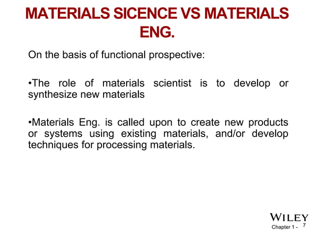 INTRODUCTION TO MATERIALS SCIENCE.ppt | Geology | Science