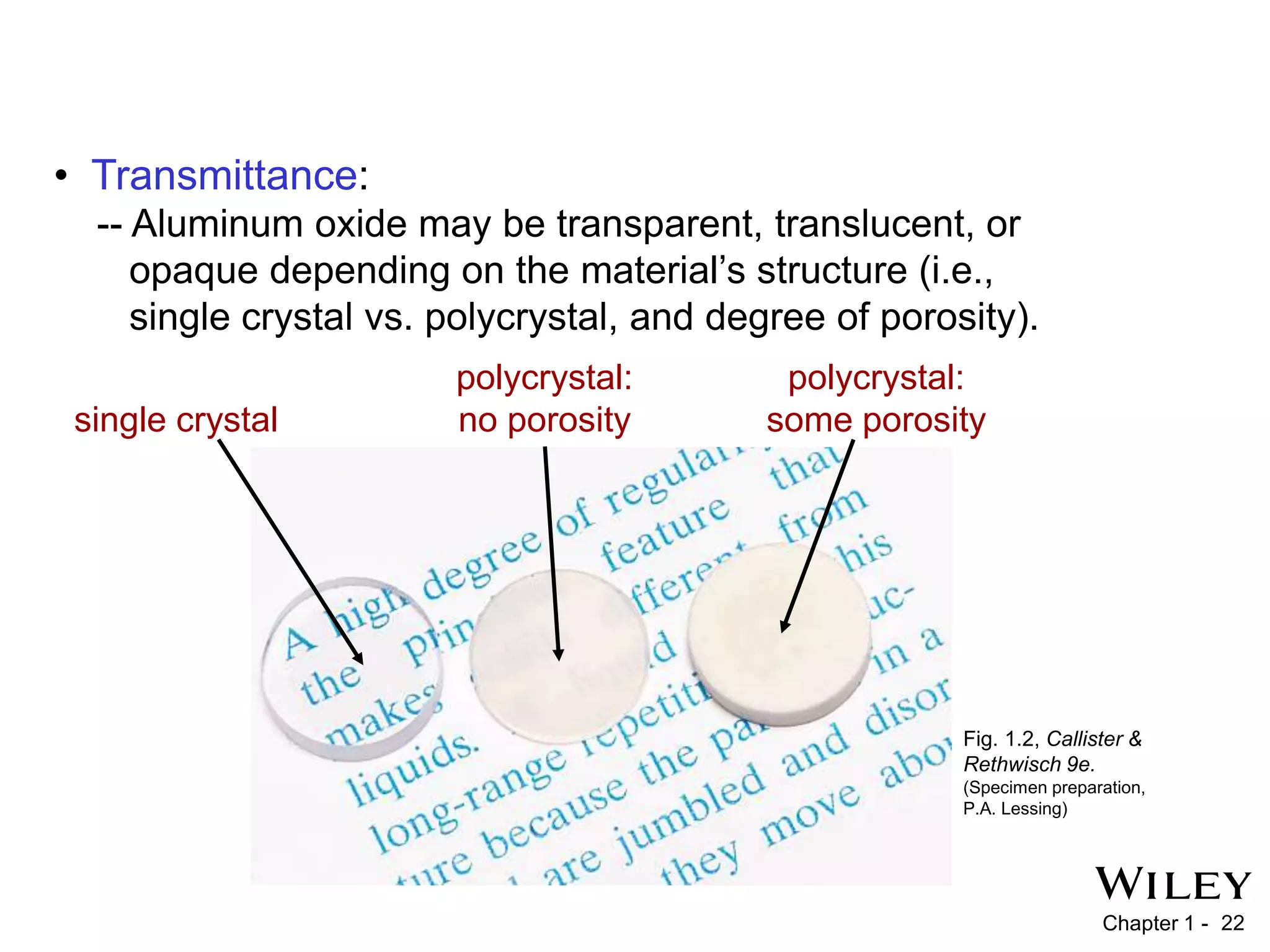 INTRODUCTION TO MATERIALS SCIENCE.ppt | Geology | Science