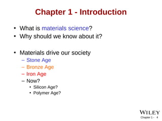 INTRODUCTION TO MATERIALS SCIENCE and testing of materials | PPT