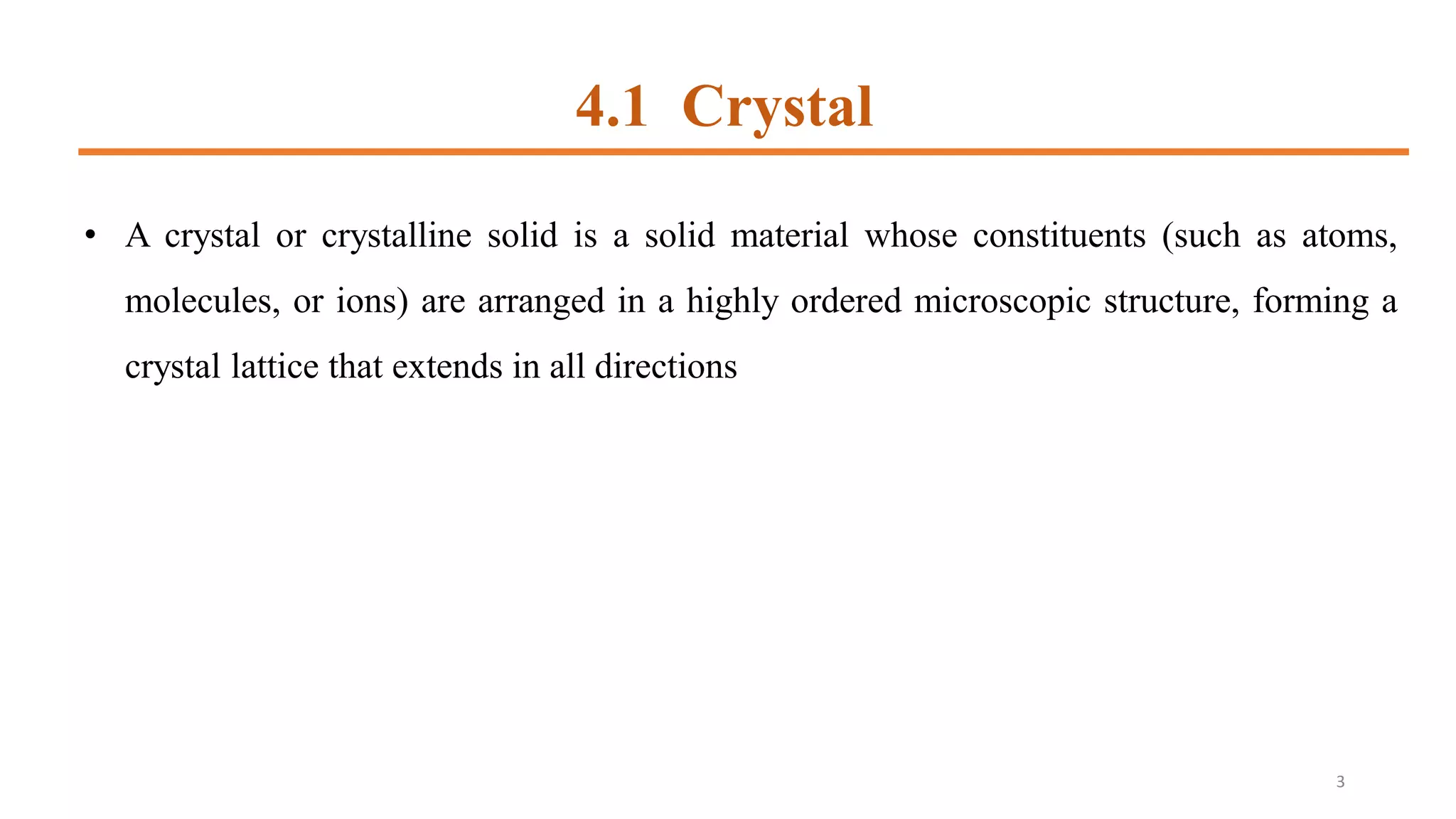 Chapter 4 Crystal Structures | PDF