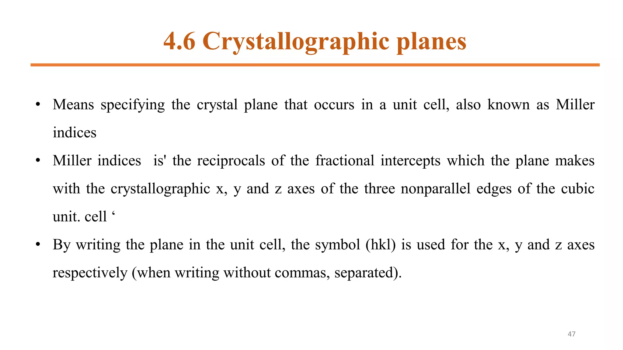 Chapter 4 Crystal Structures | PDF