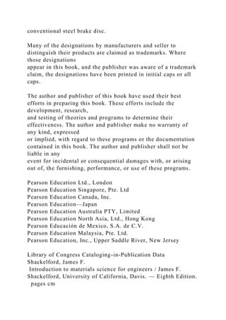 Introduction to MaterIals scIence for engIneersJam.docx