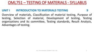 Introduction to Materials Testing | PDF