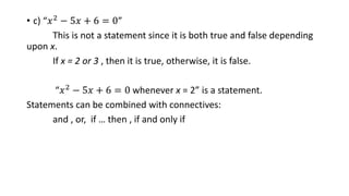 Introduction to mathematical analysis | PPTX