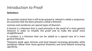 Introduction to mathematical analysis | PPTX
