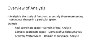 Introduction to mathematical analysis | PPTX