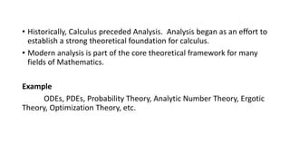 Introduction to mathematical analysis | PPTX