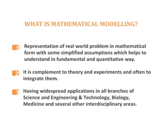 Introduction to mathematical modelling | PPTX