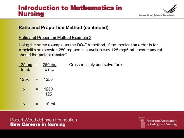 Introduction to mathematics in nursing 2012 | PPTX