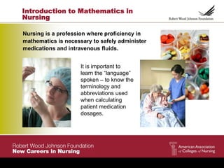 Introduction to mathematics in nursing 2012 | PPTX
