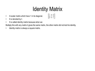 Introduction to matices | PPTX