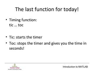Introduction to matlab | PPT