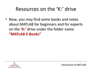 Introduction to matlab | PPT