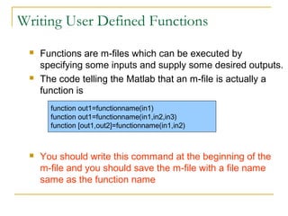 Introduction to matlab | PPT