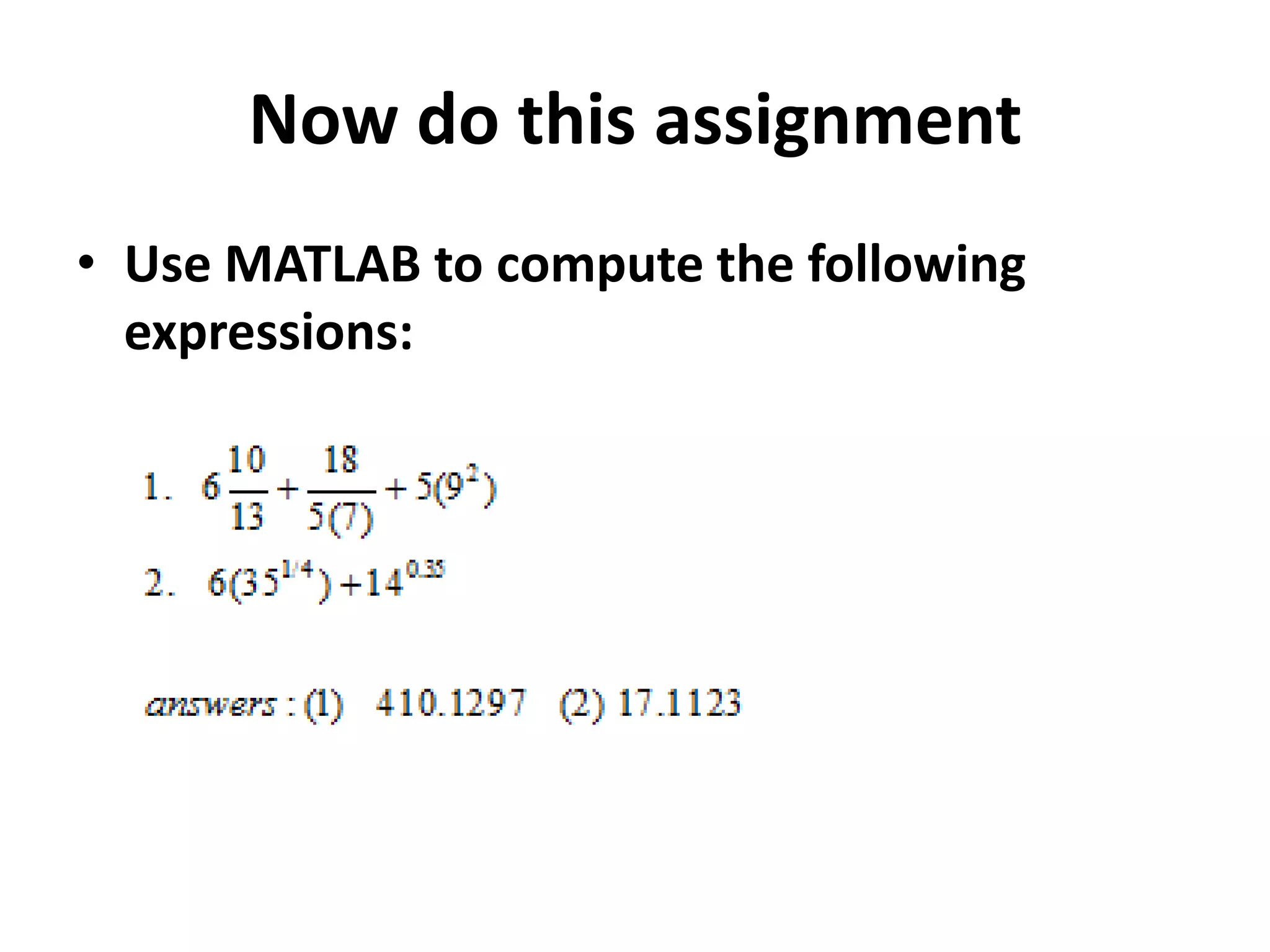 Introduction to matlab | PPTX