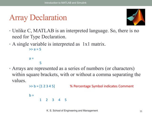 Introduction to MATLAB | PPTX