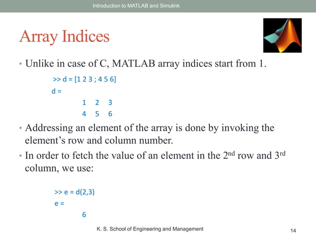 Introduction to MATLAB | PPTX