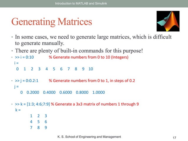Introduction to MATLAB | PPTX