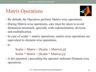 Introduction to MATLAB | PPTX