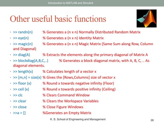 Introduction to MATLAB | PPTX