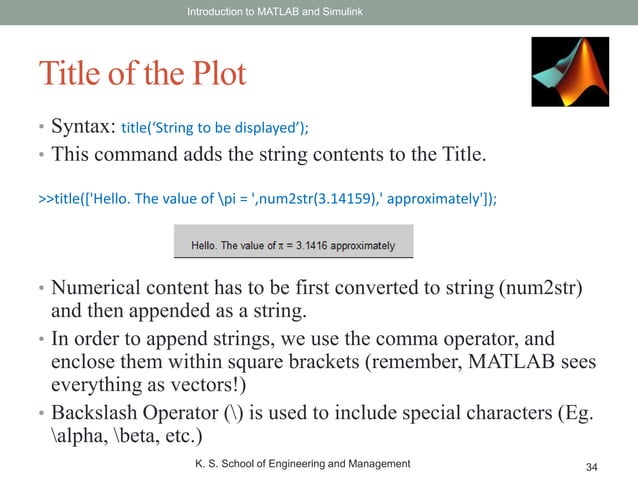 Introduction to MATLAB | PPTX