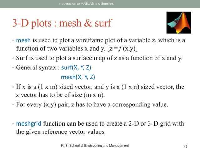 Introduction to MATLAB | PPTX