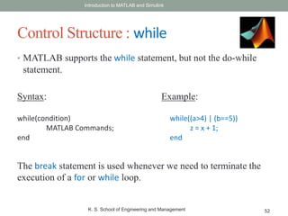 Introduction to MATLAB | PPTX