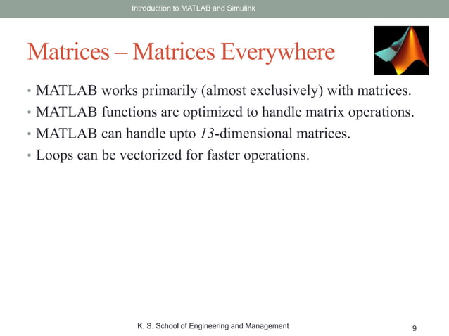 Introduction to MATLAB | PPTX