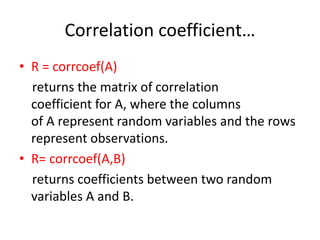 Introduction to matlab | PPTX
