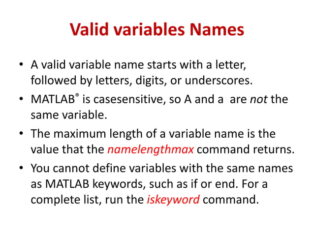 Introduction to matlab | PPTX | Physics | Science
