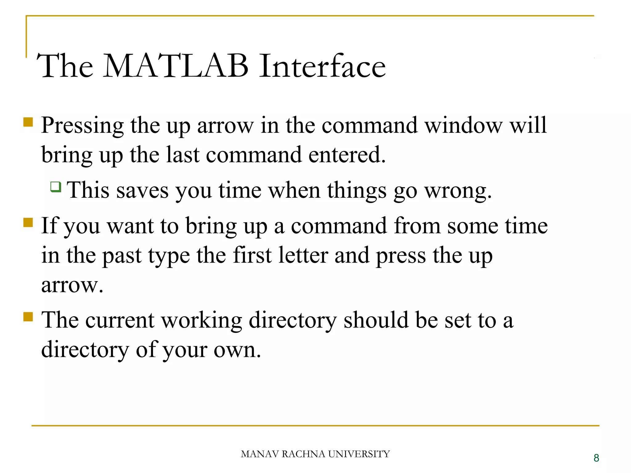 Introduction to Matlab | PPT