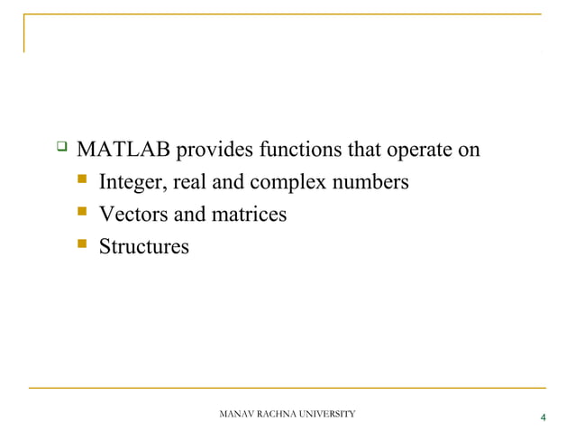 Introduction to Matlab | PPT