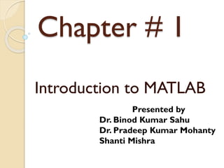 Introduction to matlab | PDF