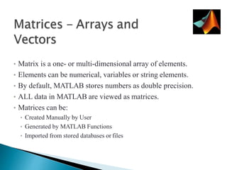 Introduction to matlab | PPT
