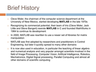 Introduction to matlab | PPTX