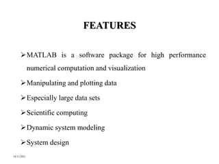 Introduction to MATLAB | PPTX