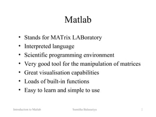 Introduction_to_Matlabbanmar k ibrahim a | PPT