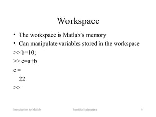 Introduction_to_Matlabbanmar k ibrahim a | PPT