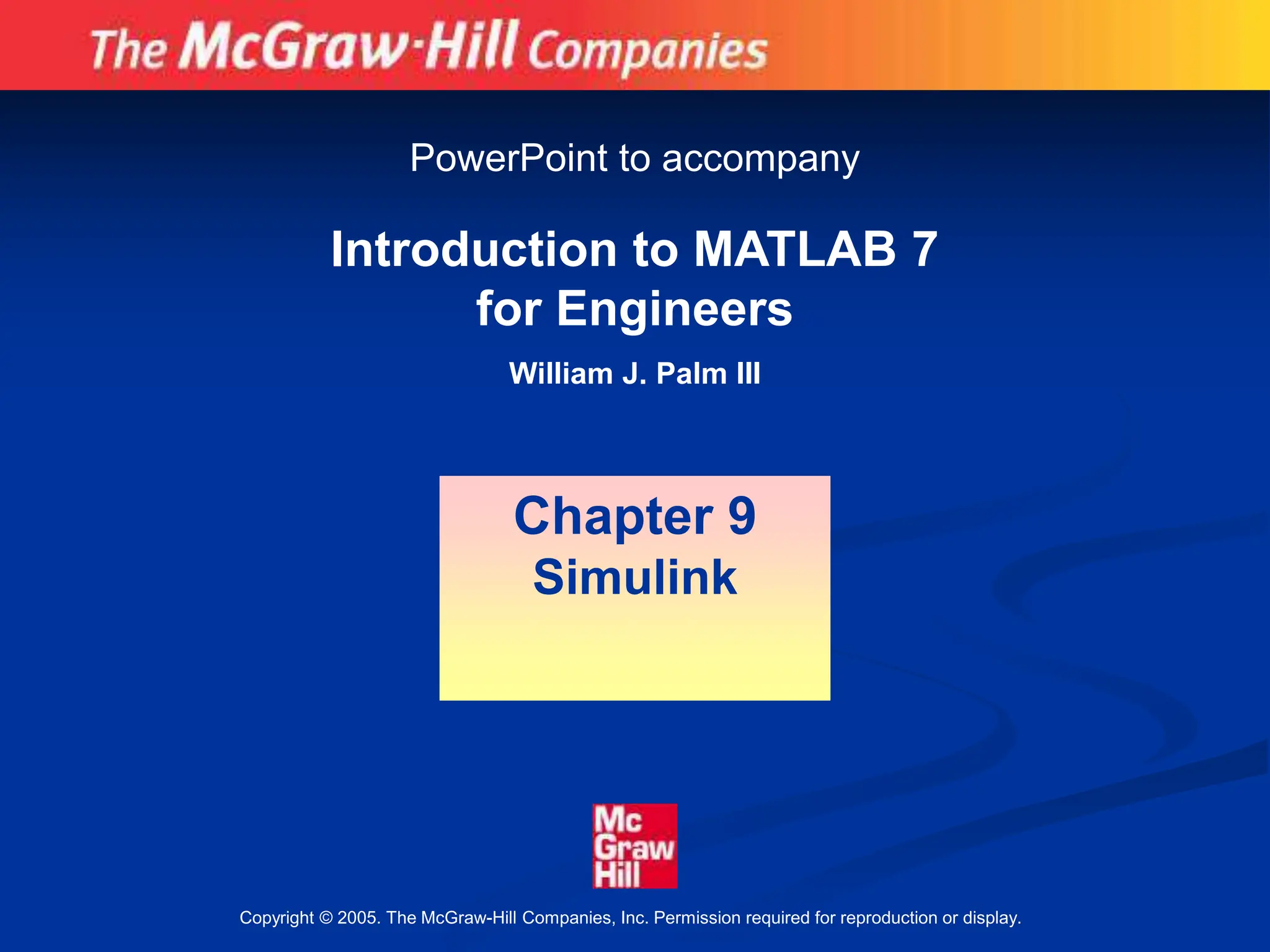 Introduction to MATLAB 7 - WIlliam PALM III.ppt