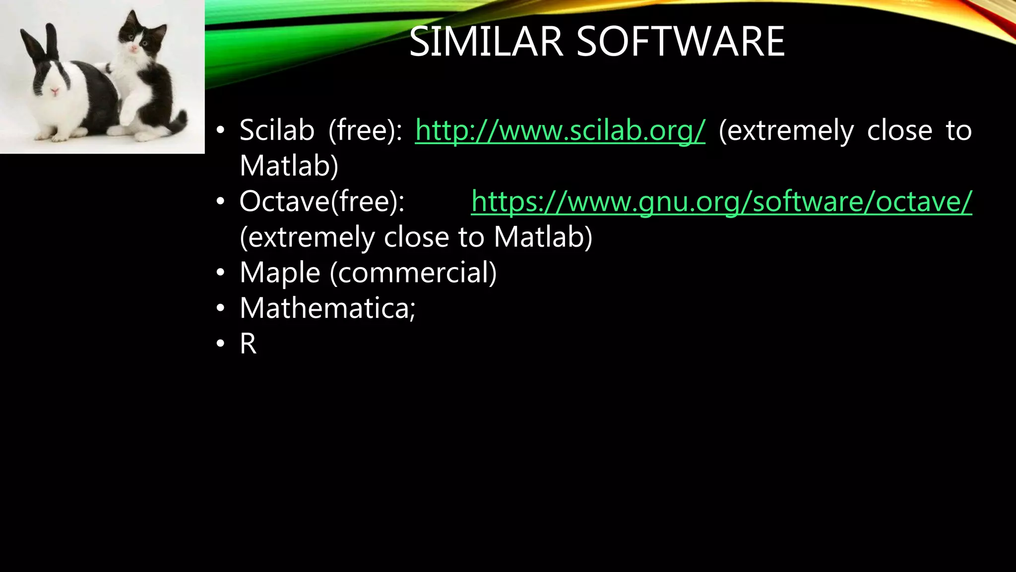 Introduction to matlab for medical doctors and biologists (call slides ...